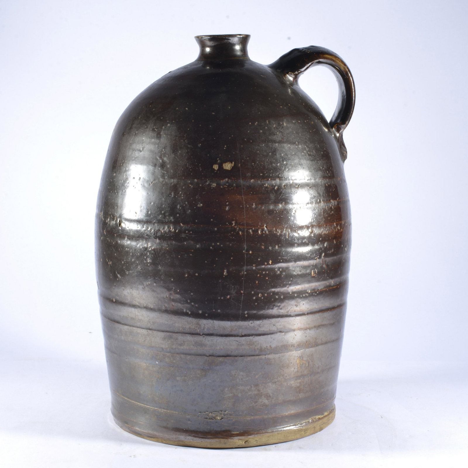 Kennedy Pottery Wilkes Co Nc Albany Slip 2 G Jug Circa 1920