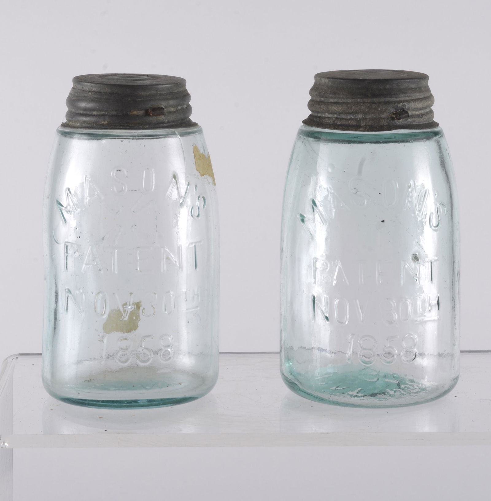 Midget Fruit Jar (2) - Sep 15, 2022 | Ledbetter Folk Art Auction in NC