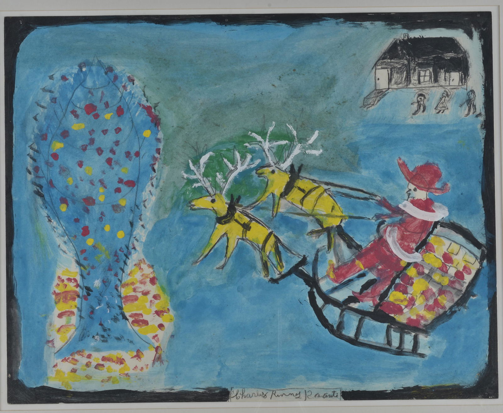 Charley Kinney Folk Art Drawing - Oct 08, 2022 | Ledbetter Folk Art ...