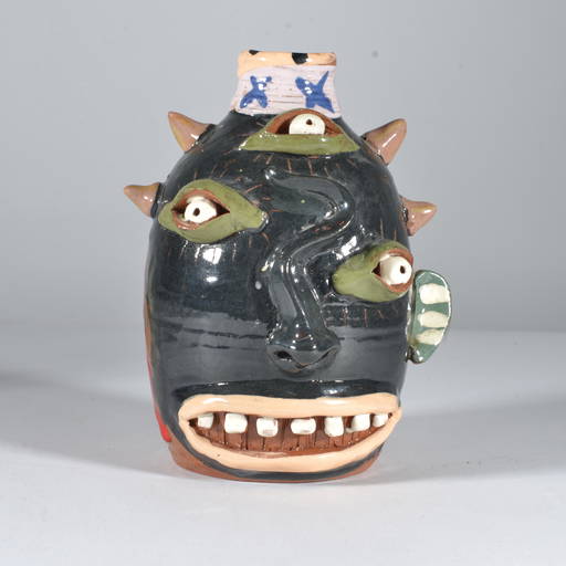 Carl Block Van Gogh Face Jug (#0033) on Dec 16, 2022 | Ledbetter Folk ...