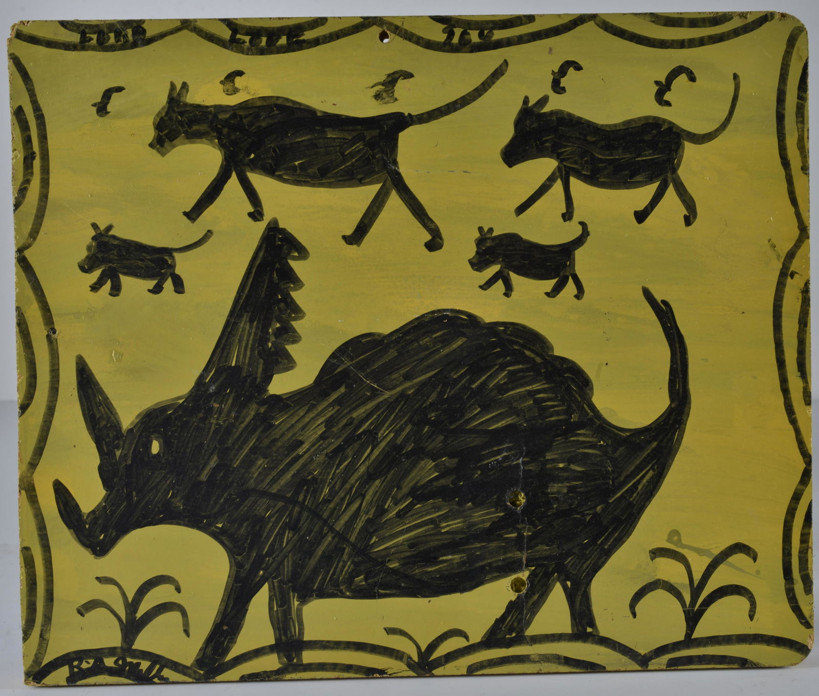 RA Miller Drawing on Board - Dec 16, 2022 | Ledbetter Folk Art Auction ...