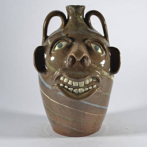Joe Reinhardt Swirl Face Jug