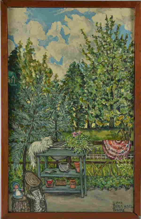 Paula Towne Painting on Canvas (#0360) on Jan 06, 2023 | Ledbetter Folk ...