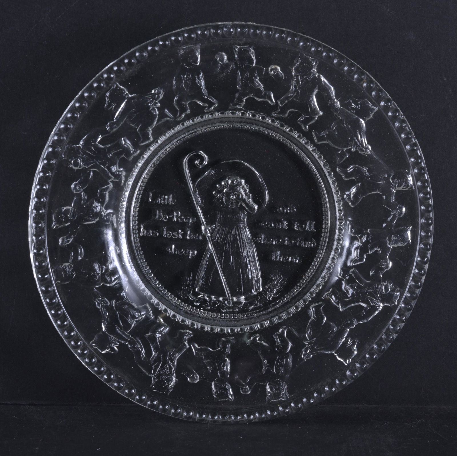 Vintage Eapg Glass Child's Plate