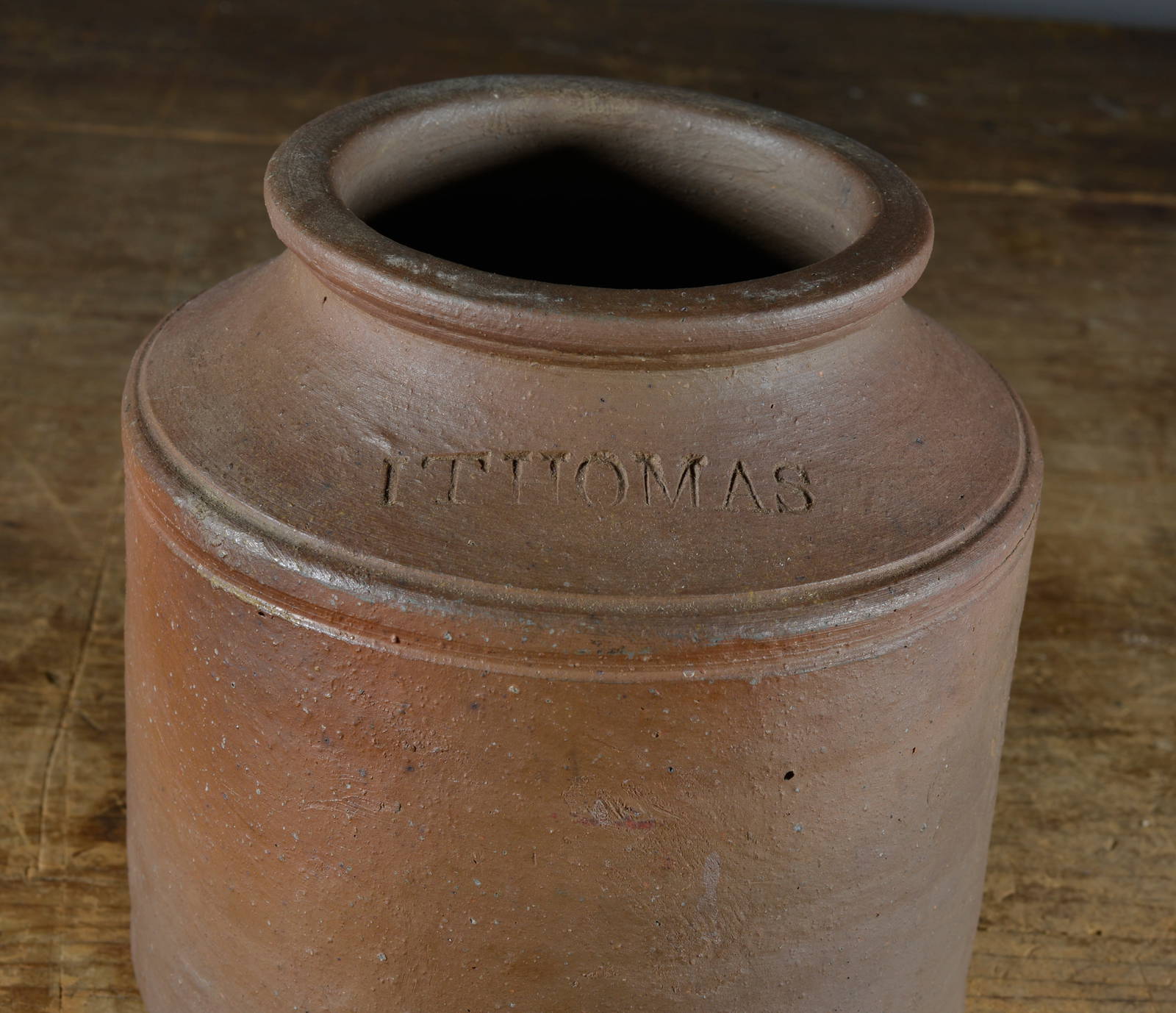 I. Thomas Pottery Low Crock Auction
