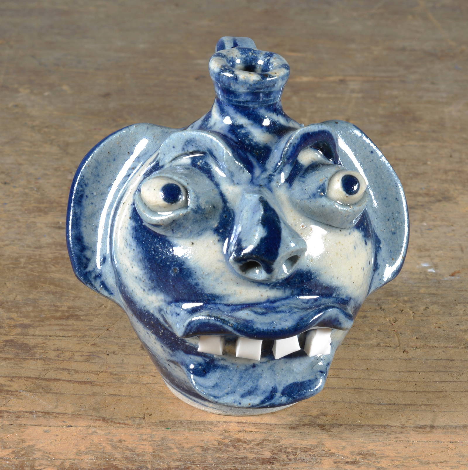 Charles Lisk Swirl Miniature Face Jug Auction