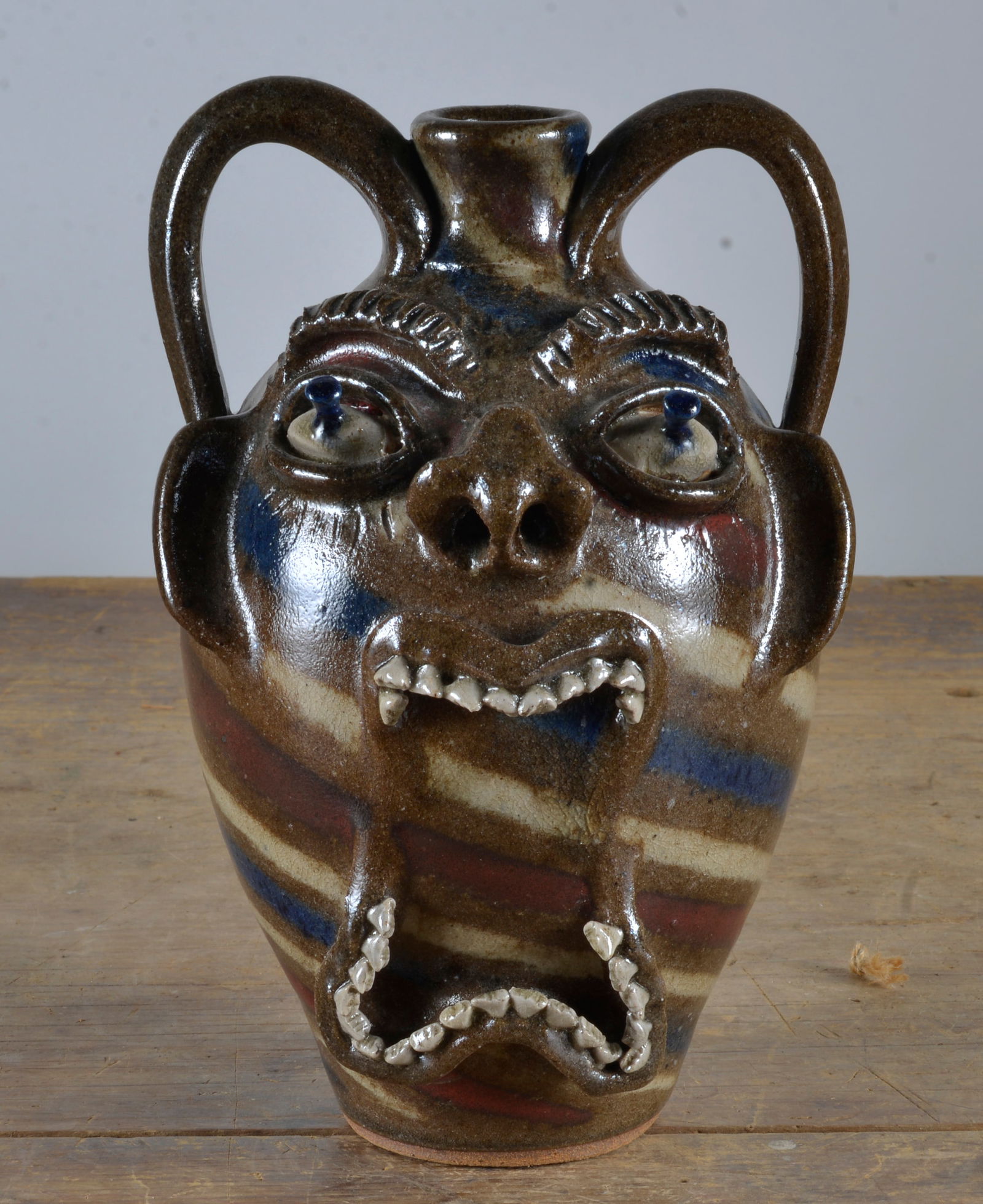 Steve Abee Swirl Face Jug Auction