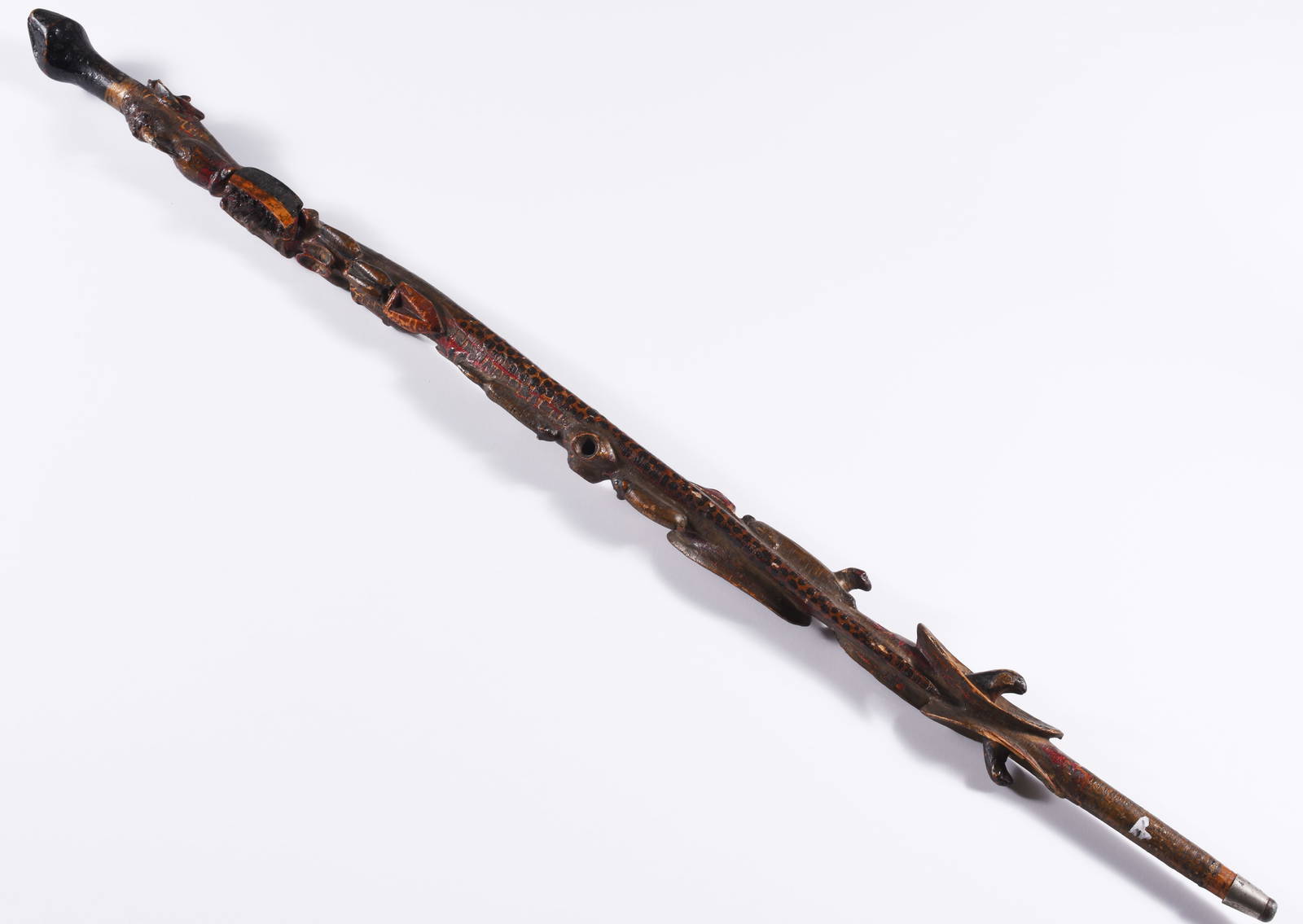 Outstanding American Folk Art Cane Lousiana Spell Cane Auction