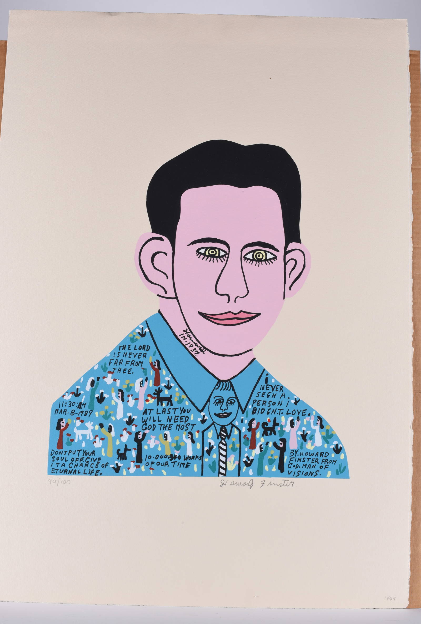 Howard Finster Early Print Auction