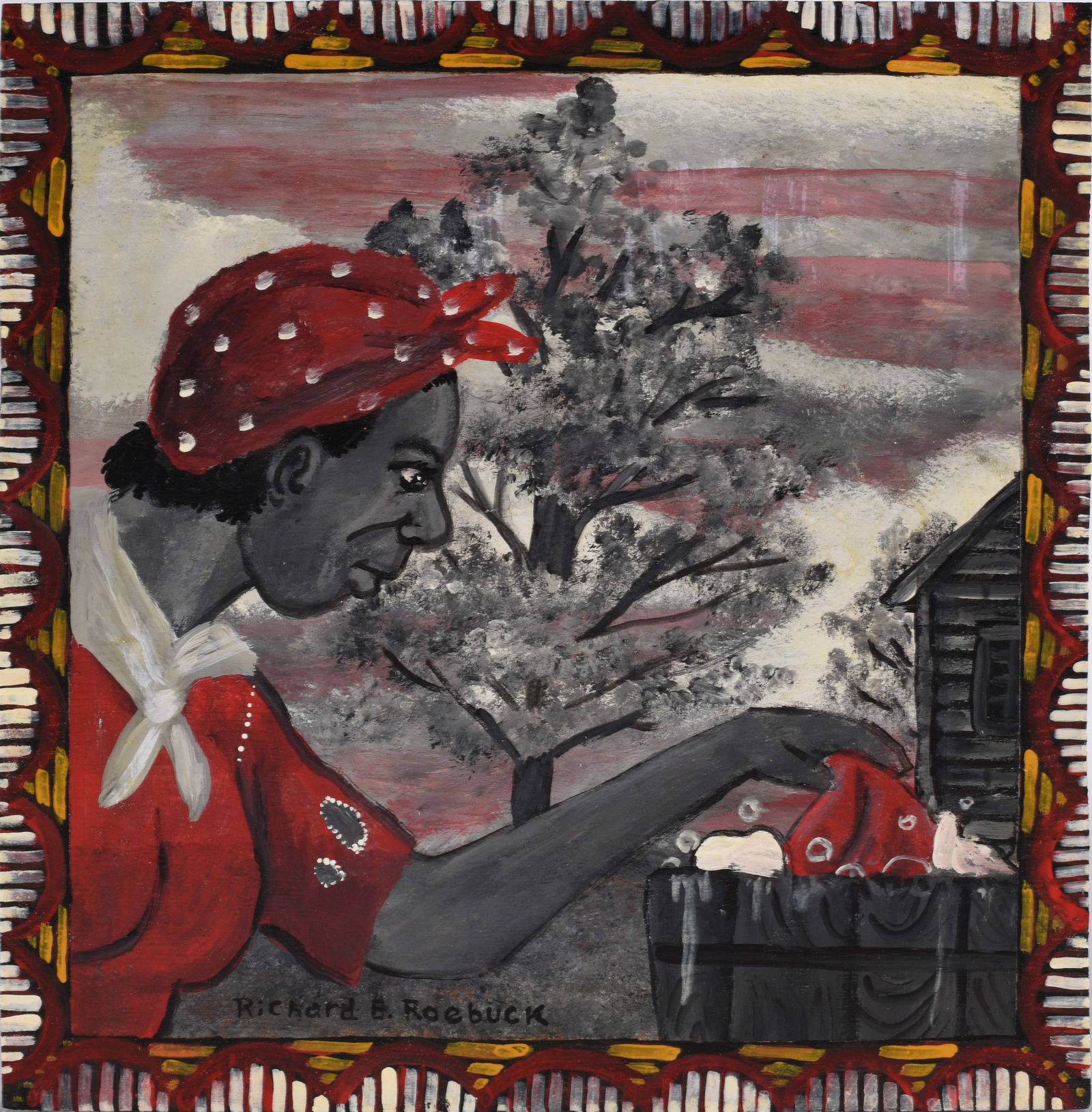 Richard Roebuck Folk Art Painting Auction