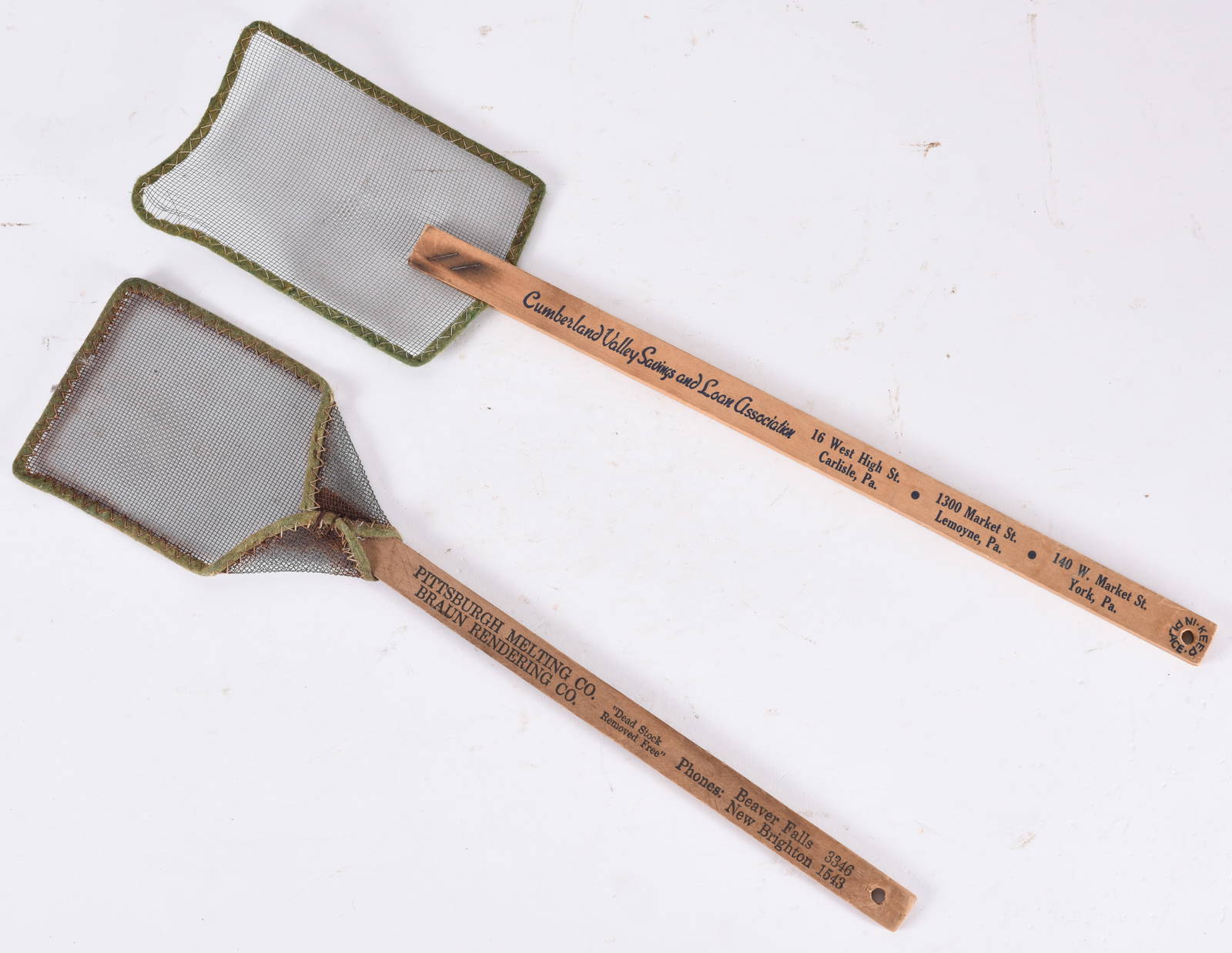 Antique Advertising Fly Swatters Auction