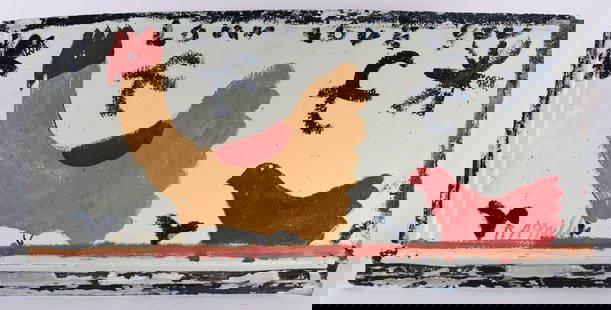 Eric Cunningham Folk Art Painting Auction