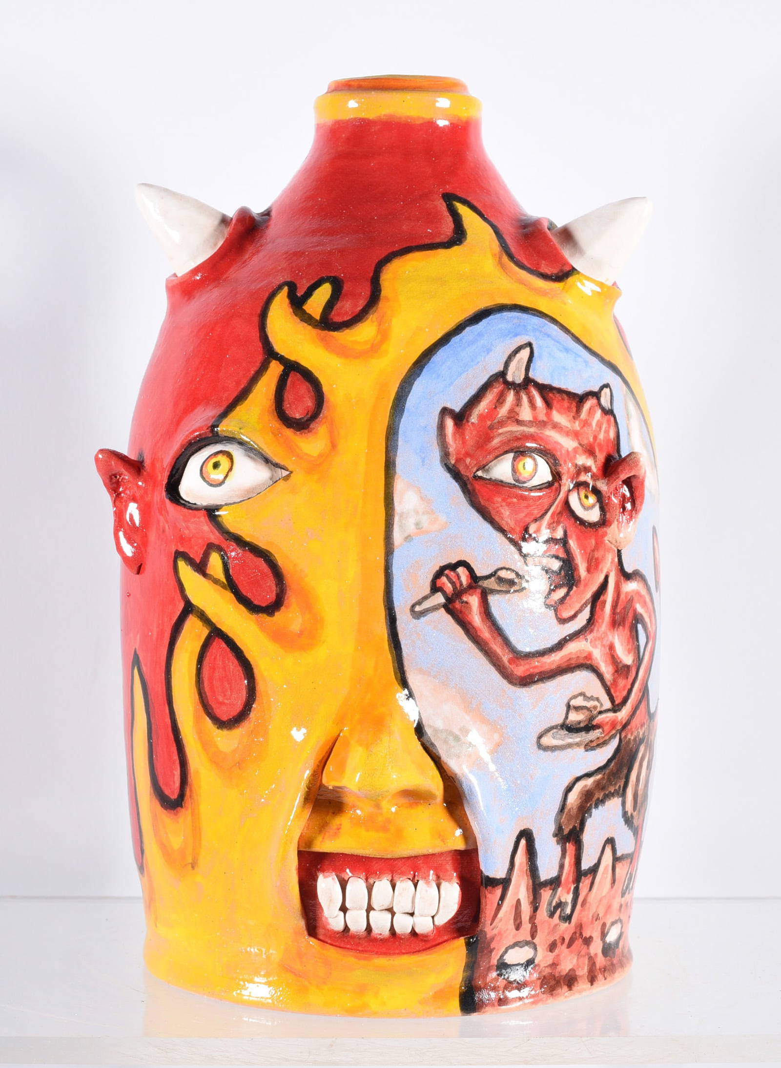 Stacy Lambert Devil Face Jug Auction