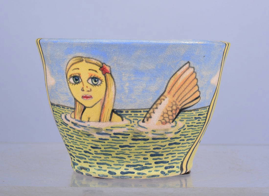 Stacy Lambert Painted Bowl 5" - Jan 19, 2025 | Ledbetter Folk Art ...