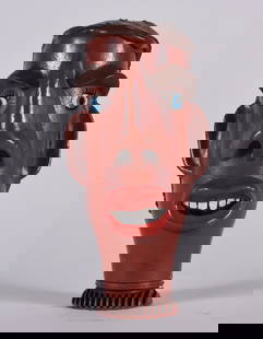 Larry Ballard Carved Devil Head Auction