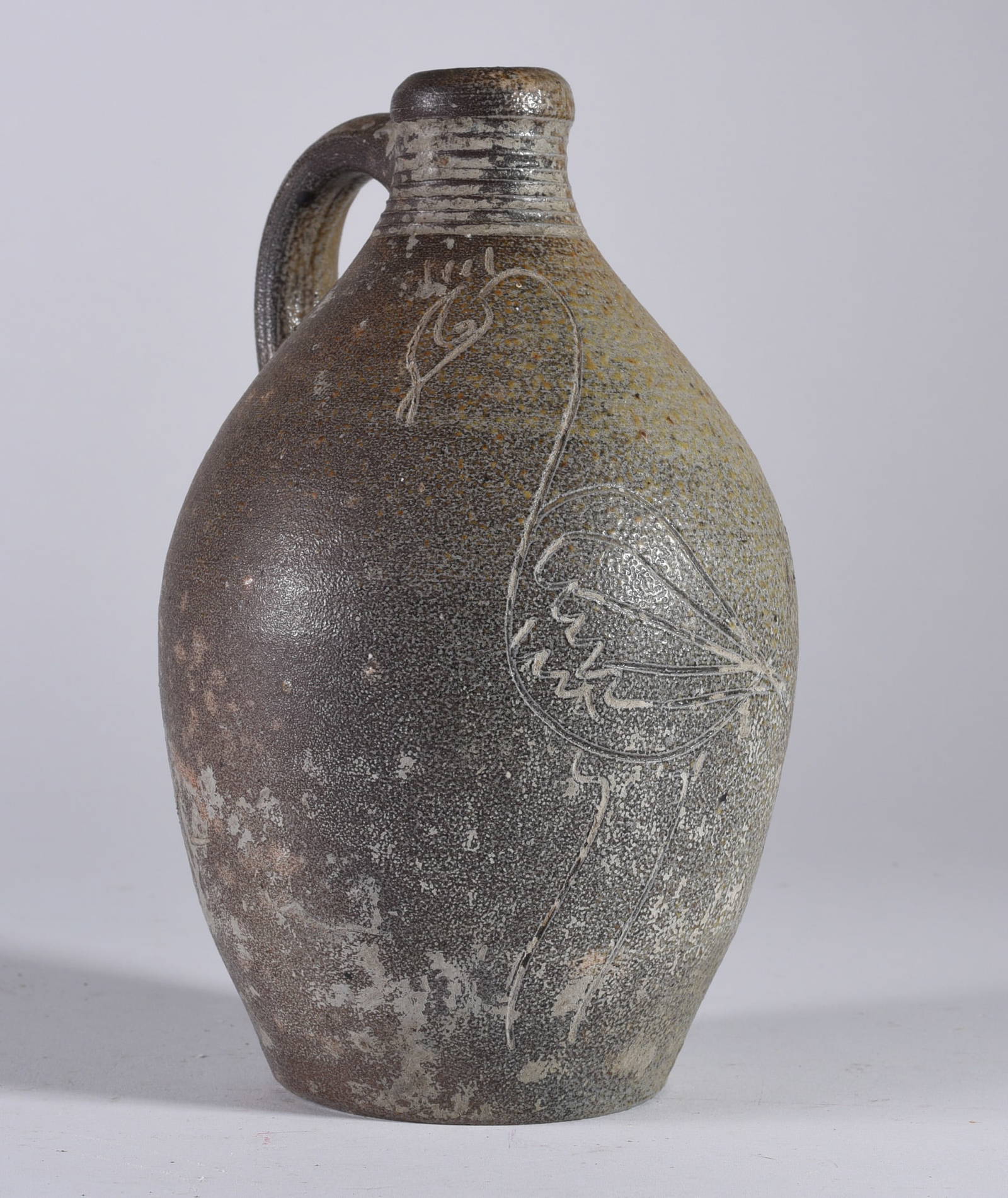North Carolina Jug With Incised Bird Auction