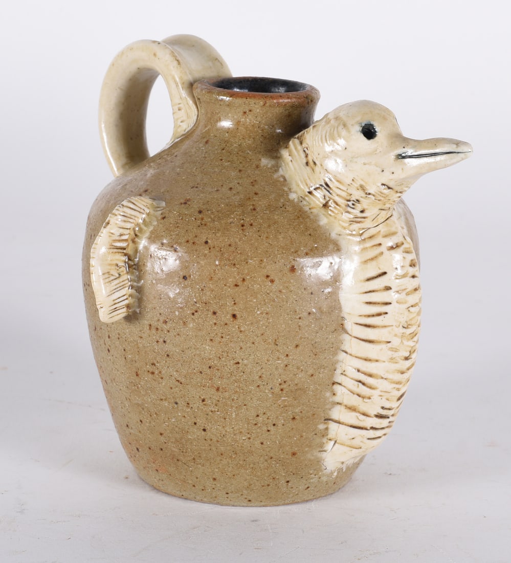 North Carolina Folk Pottery Chicken Jug