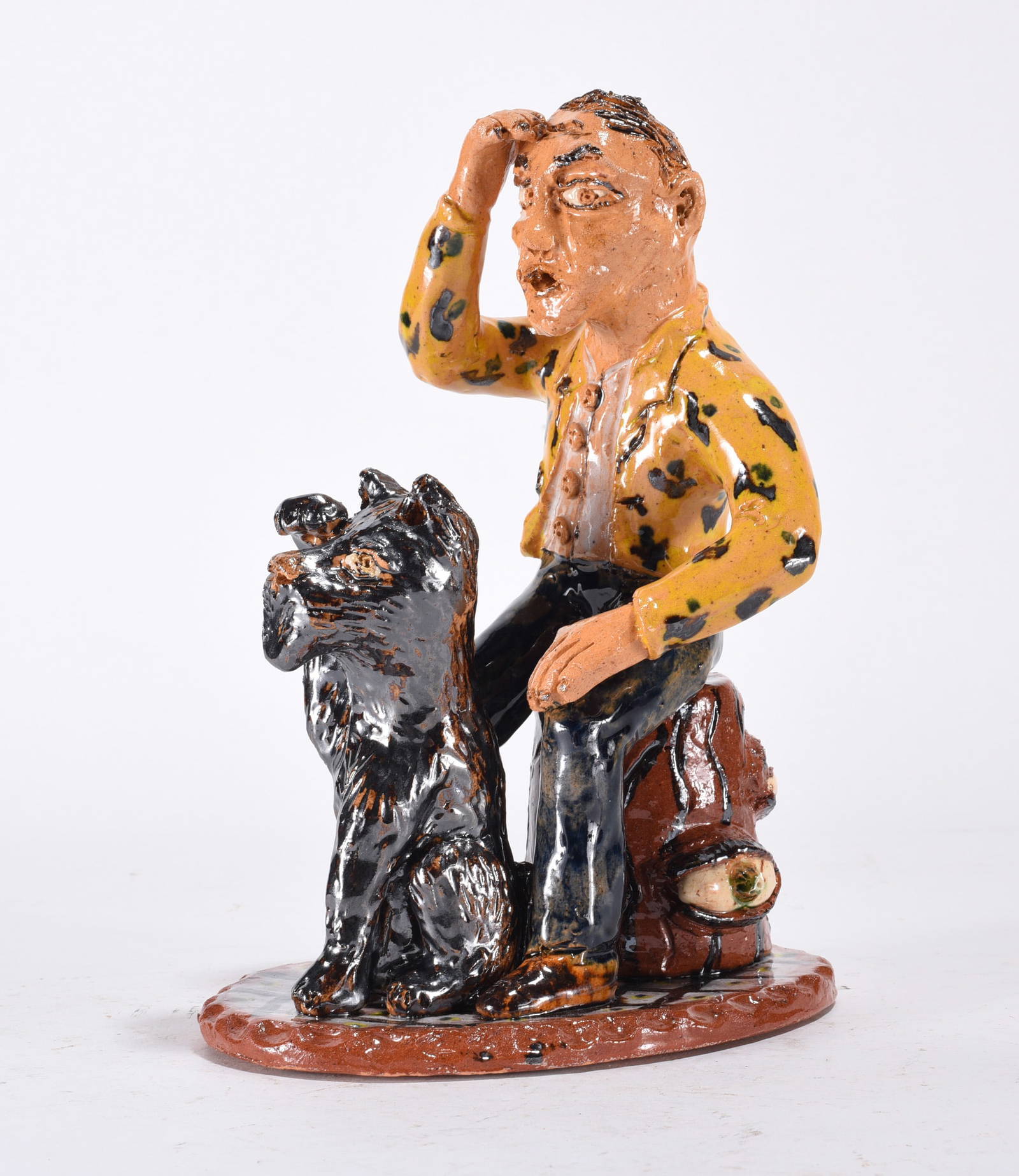 Billy Ray Hussey Pottery Figural Auction