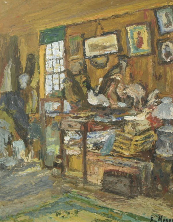 227: E. MEYER (AMERICAN) Artist's Studio Oil Painting - Jan 12, 2008 ...