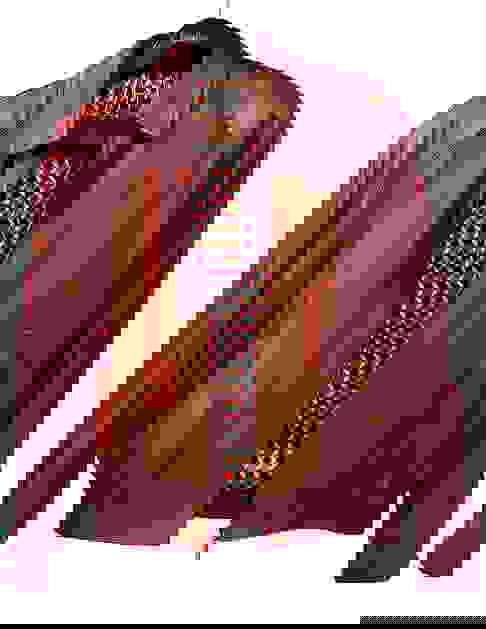 Zilli, Jacket, Lambskin, Red, Size 38 Auction