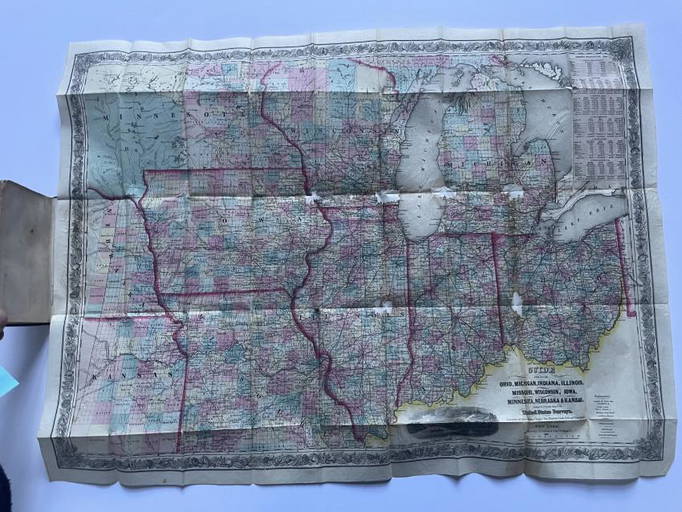 1851 Map Western States And Territories