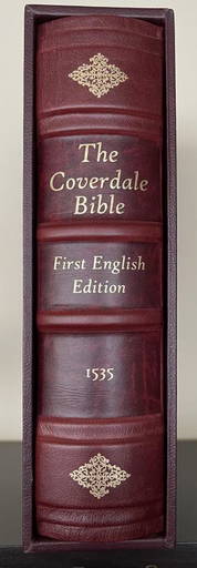 Bible 1535 Coverdale: First Printed English Bible Deluxe Leather Facsimile