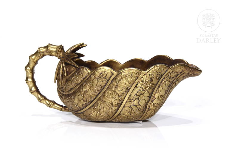 Gilded Bronze Mug, 20th Century