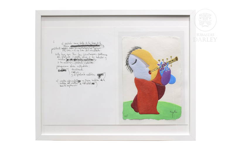 Juan Garcia Ripolles (1932) "flute Player"