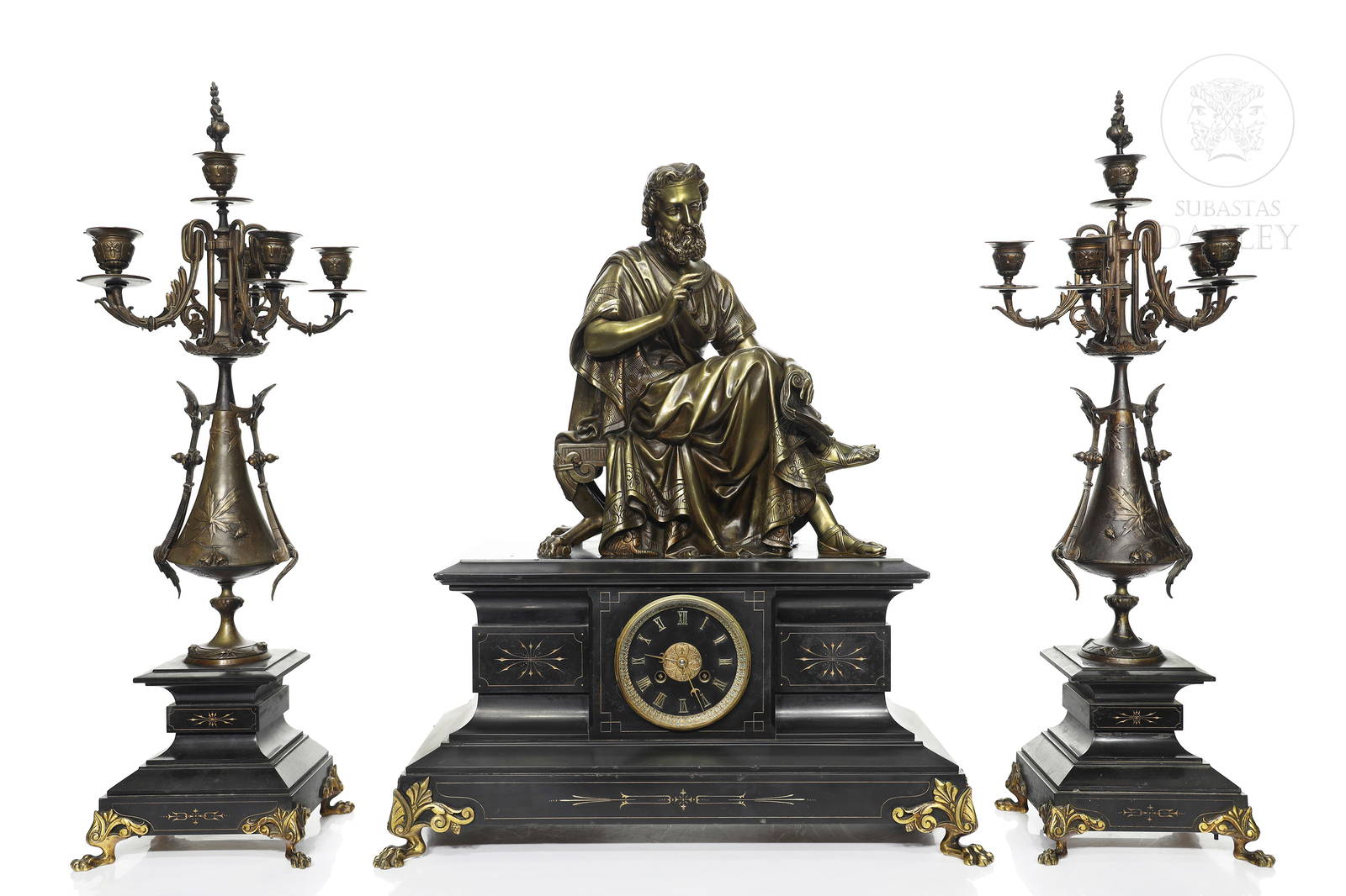 Theodore Doriot (s.xix) Lage French Table Whats With Candelabra. Auction