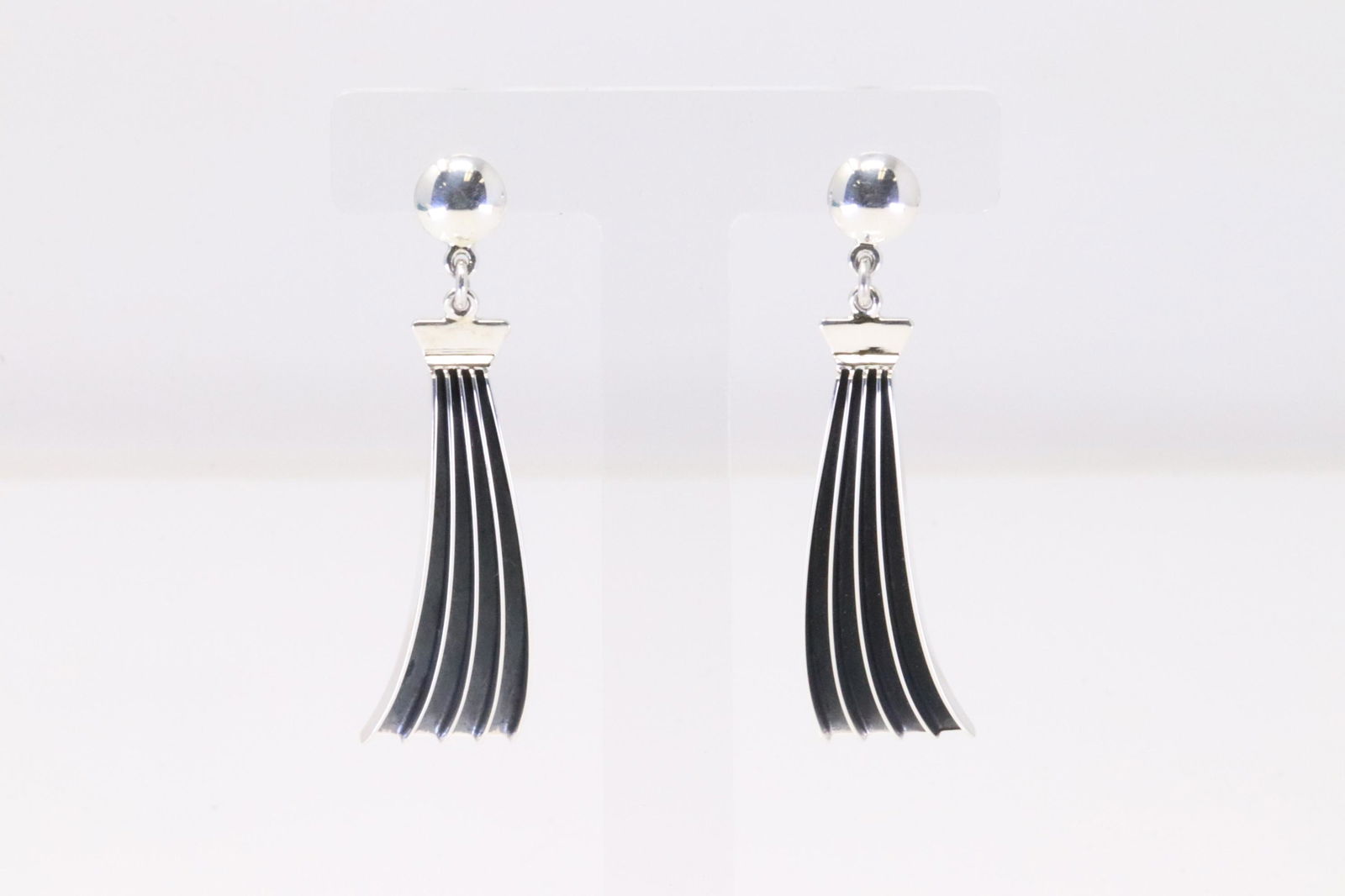 Native America Navajo Handmade Sterling Silver Wave Post Earring's By ...