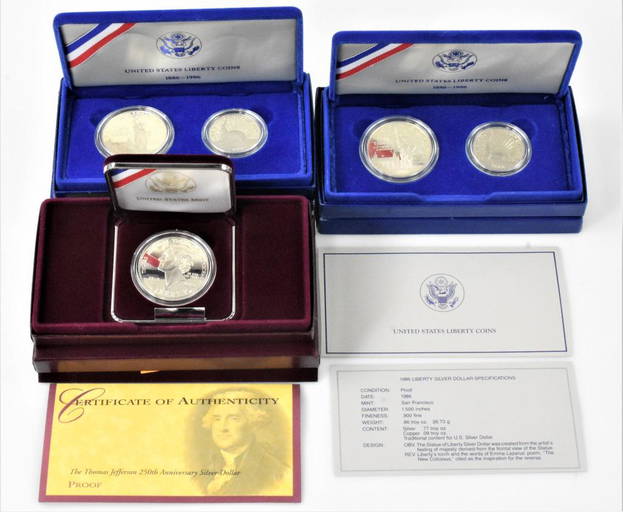 U.s. Mint Commemorative Coin Grouping
