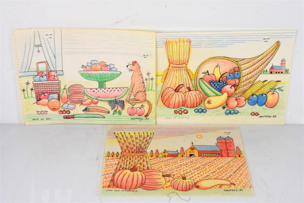 Jack Savitsky Still Life Drawing Grouping