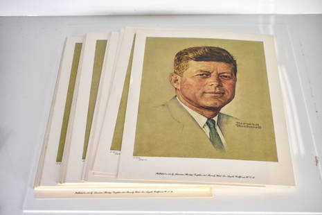 John F. Kennedy By Norman Rockwell Grouping