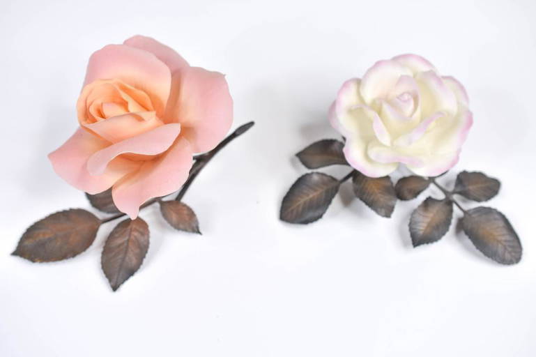 Boehm Porcelain Flowers Rose Collection Of 2