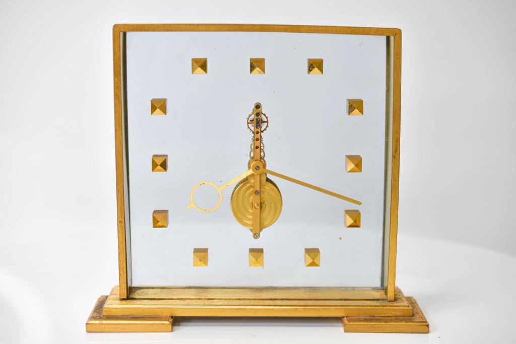 Lecoultre Skeleton Desk Clock