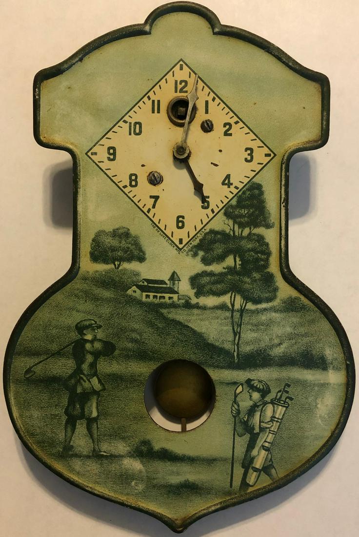LUX GOLFER PENDULETTE CLOCK - May 16, 2020 | Heart Felt Antiques ...