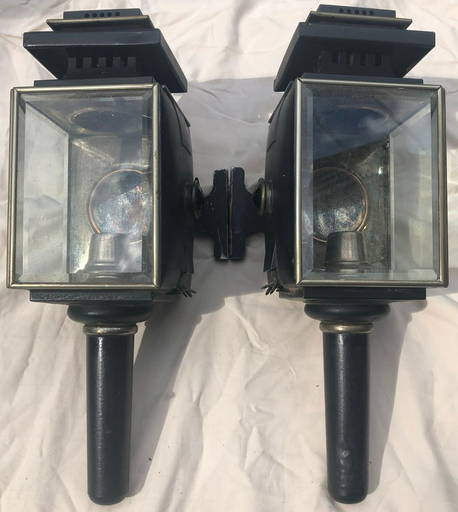 Pr. Antique Coach / Buggy Lights, Lamps