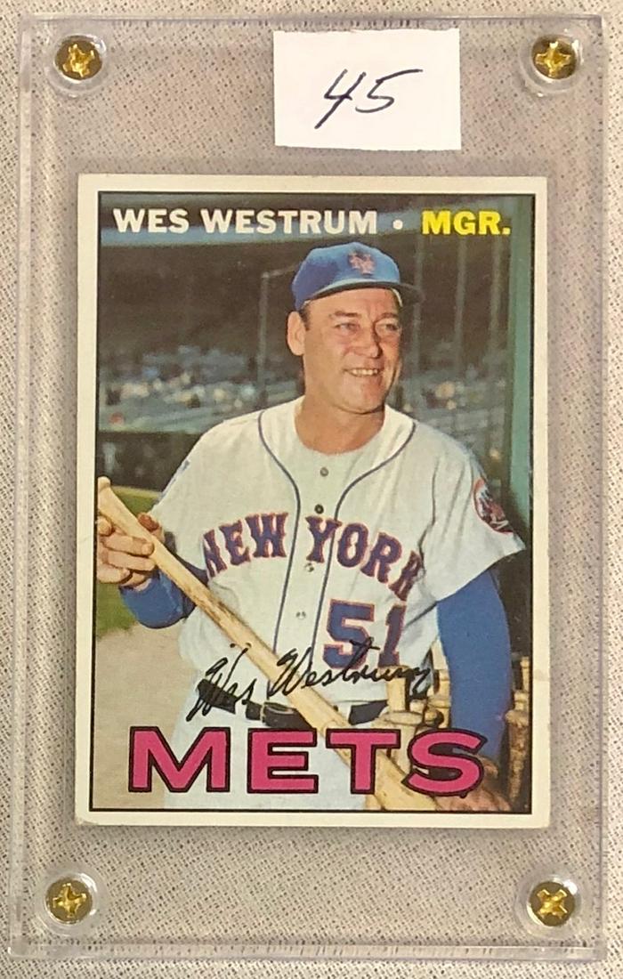 1967 Topps Wes Westrum Baseball Card