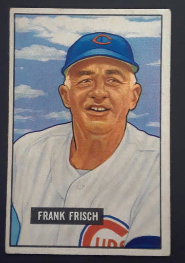 1951 Bowman Frank Frisch Baseball Card