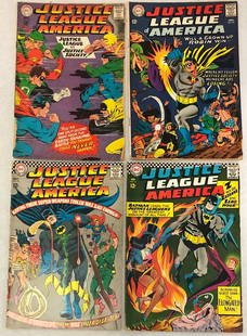 Lot 4 Vintage Justice League Of America Comic Books
