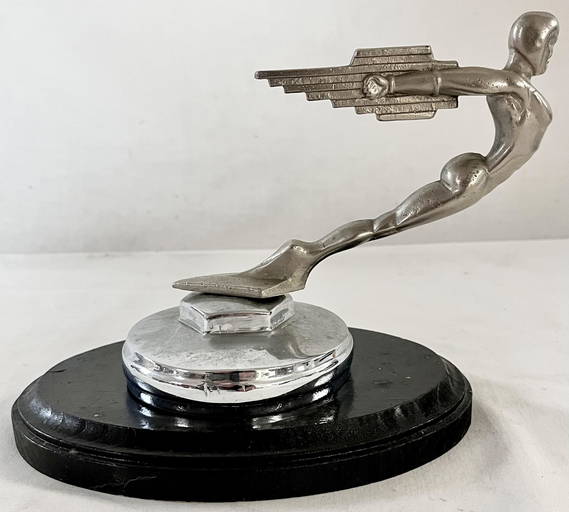 Original 1929 Lasalle Winged Man Radiator Mascot Cap