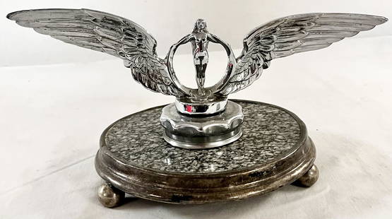 1920s Buick Winged Goddess Radiator Cap Hood Ornament