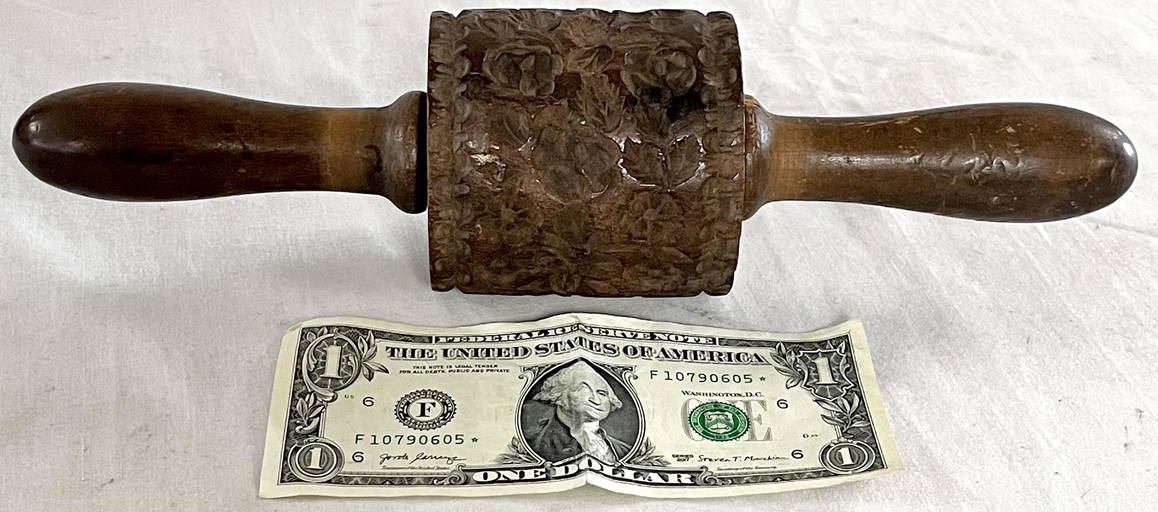 Early 19th C. John Conger Springerle Rolling Pin Mold
