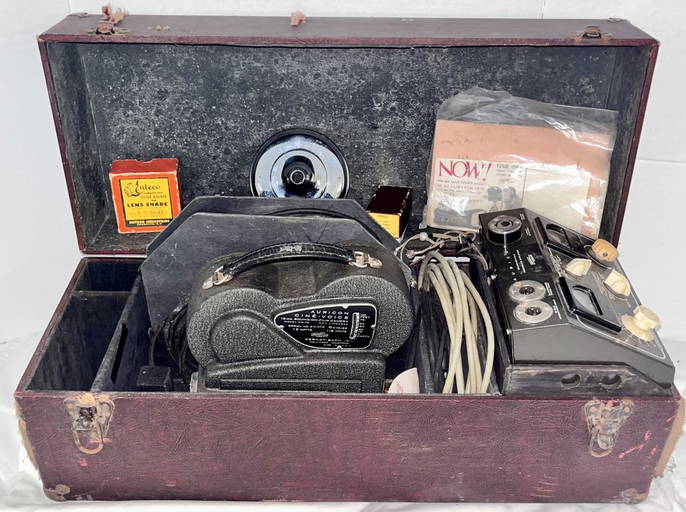 Auricon Cine Voice 16mm Sound On Fim Camera & Speaker