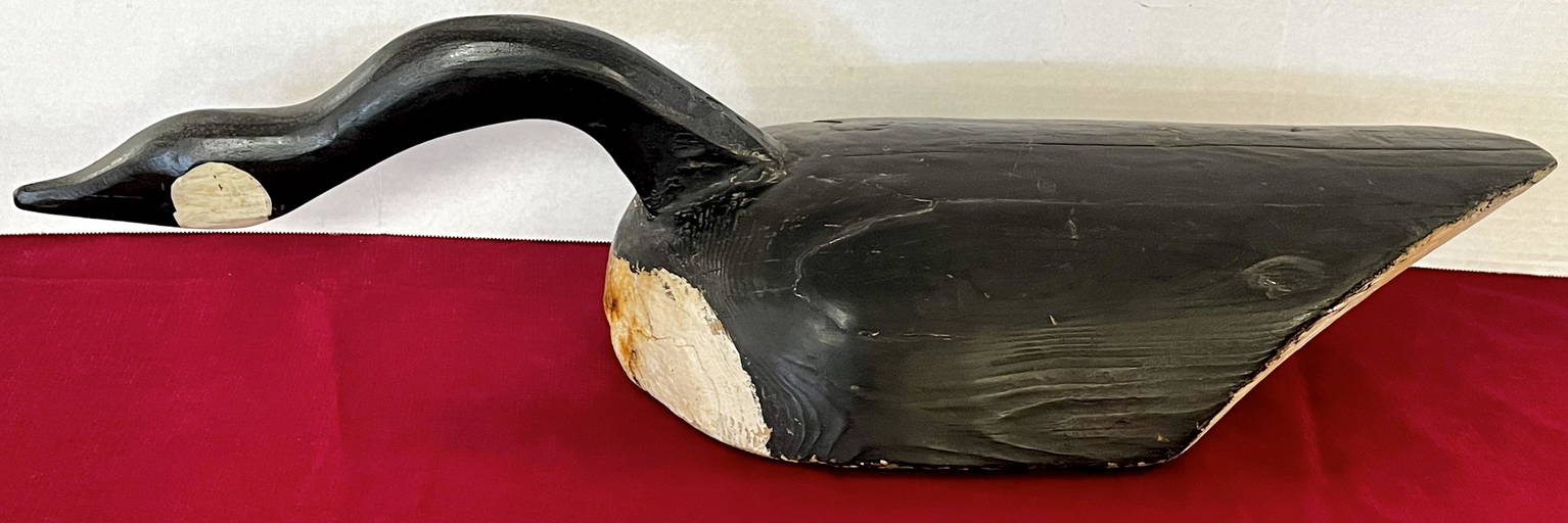 Hand Carved Wooden Folk Art Canadian Goose Decoy