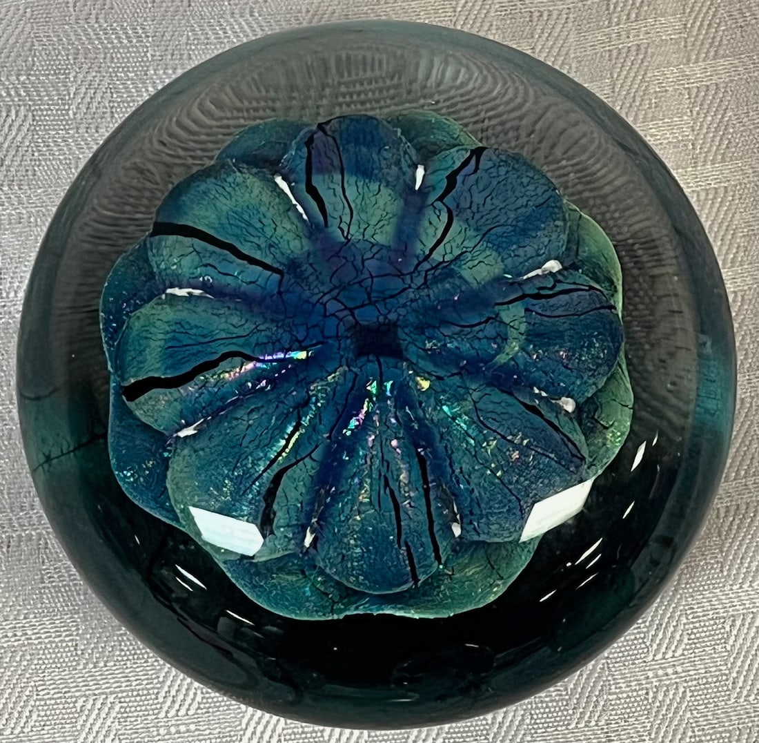 Artist Signed Art Glass Eickholt Paperweight Auction