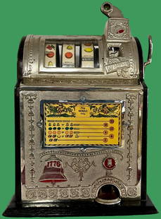 Mills 1776 Liberty Bell 5 Cent Slot Machine 3651
