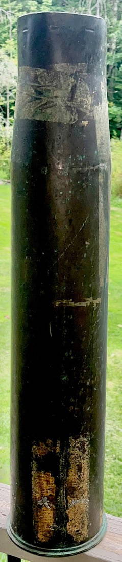 Wwii 23 1/2" Brass Ordnance Shell Casing - 90mm M19 Artillery Shell Auction