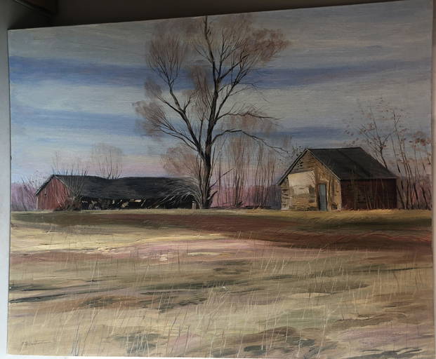 Edward Joan Hartmann Oil On Canvas Landscape