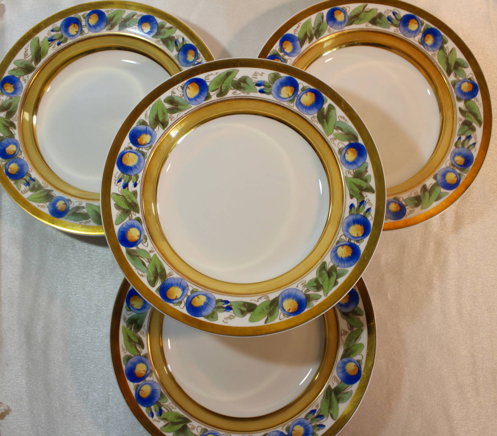 Kpm Porcelain Flower Plates Auction